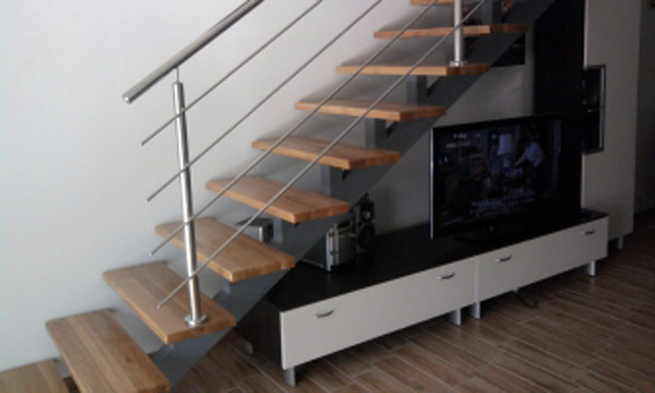 Notranja varnostna ograja za stopnice